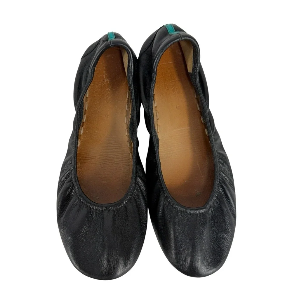 Tieks | Shoes | Tieks Size 9 Ballet Flats Shoes Black Leather Foldable ...